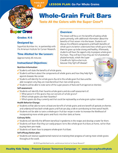 Go with Whole Grains | SuperKids Nutrition