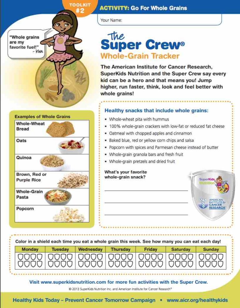 Go with Whole Grains | SuperKids Nutrition