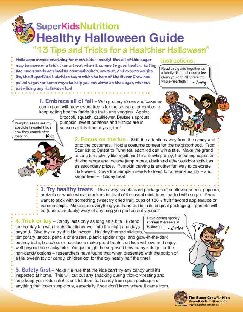 Healthy Halloween Guide - SuperKids Nutrition