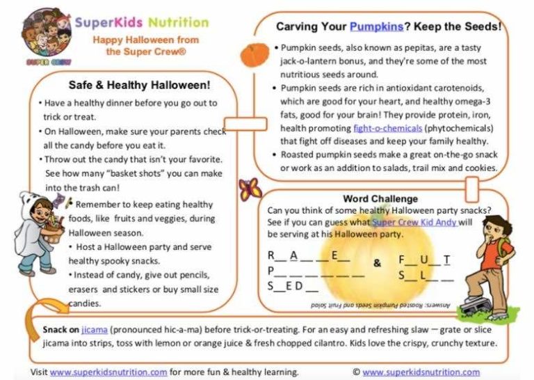 Healthy Halloween Fun - SuperKids Nutrition